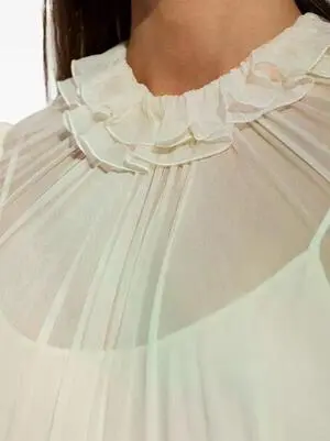 Chloé Tiered Ruffled Midi Dress