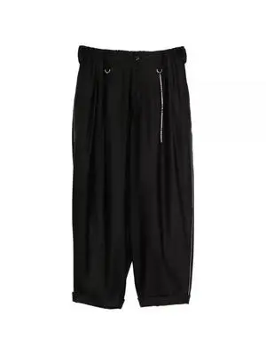 MASTERMIND WORLD Pleated Wool Trousers - Black