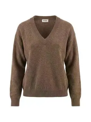 NOTSHY V-neck Cashmere Sweater - Brown