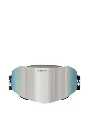 Balenciaga Mirror-effect Ski Goggles - Silver
