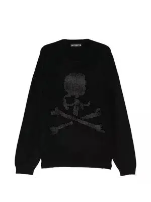 MASTERMIND WORLD Skull Beaded Sweater - Black
