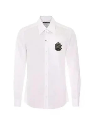 Dolce & Gabbana Cotton Martini Shirt - White