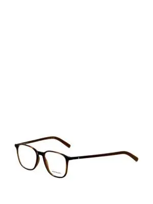 Montblanc Square-frame Glasses - Brown