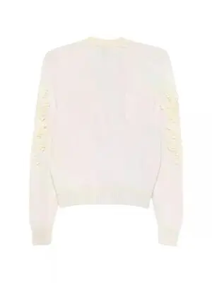 BARRIE Logo-embroidered V-neck Cardigan