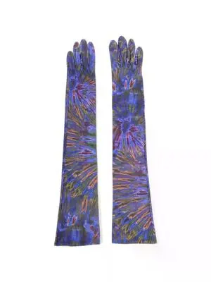 Dsquared2 Tie-dye Print Gloves - Blue
