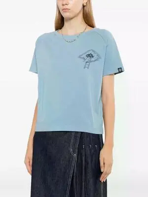 AGNES B. Graphic-print T-shirt - Blue
