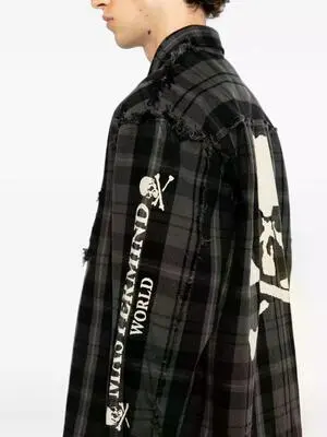 MASTERMIND WORLD Check Frayed Shirt