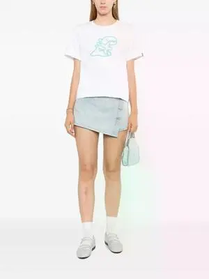 AGNES B. Dinosaur Print T-shirt - White