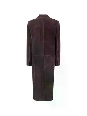 ARMA Single-breasted Suede Coat