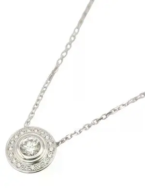 Cartier 2010s Damour Diamond Necklace - Silver