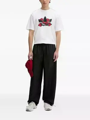 Adidas Windbreaker Side-stripe Track Pants - Black