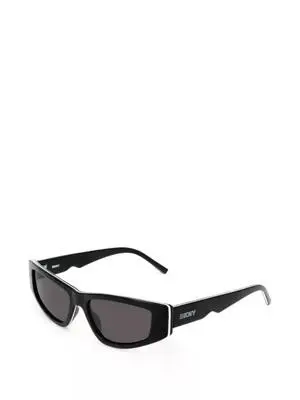 Dkny Logo Plaque Rectangle Frame Sunglasses