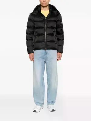 MOORER Brett Hooded Padded Jacket - Black