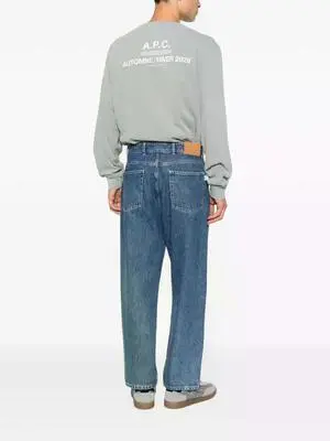 A.p.c. Logo-print Long-sleeve T-shirt - Green