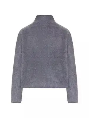 LISA YANG The Sandy Brushed High-neck Sweater