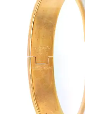 Hermès Enamel And -tone Metal H Clasp Bracelet