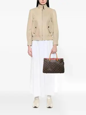 LOUIS VUITTON 2016 Monogram Pallas Mm Satchel - Brown