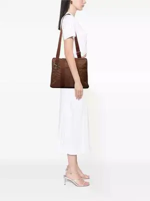 Hermès 1990-2010 Canvas Herline Porte Documents Business Bag