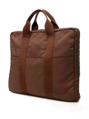 Hermès 1990-2010 Canvas Herline Porte Documents Business Bag