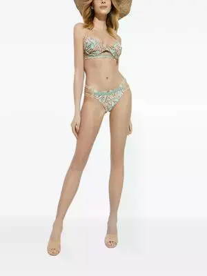 DEL MAAR Thaya Leaf-print Bikini Briefs