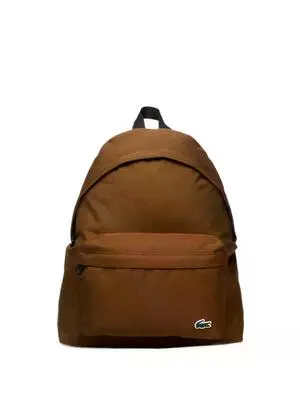 Lacoste Croc Logo-patch Backpack - Brown