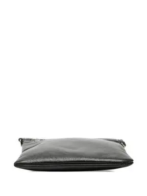 Saint Laurent 2022 Antiqued Lambskin Sid Flat Crossbody Bag