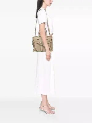 Loewe 2019 Small Leather Gate Top Handle Satchel - Neutrals