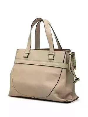 Loewe 2019 Small Leather Gate Top Handle Satchel - Neutrals