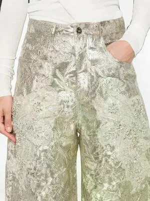 MARQUES' ALMEIDA Crystal-embellished Trousers - Neutrals