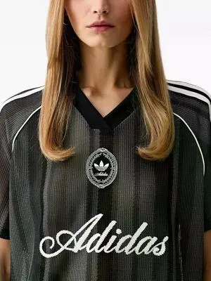 Adidas Logo-embroidered Mesh T-shirt