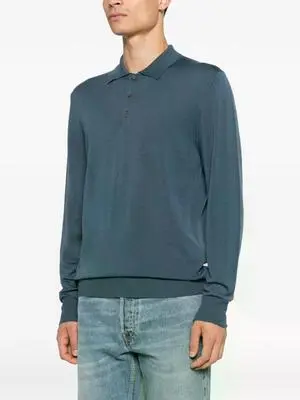 Canali Long-sleeve Polo Sweater
