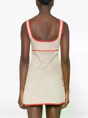 Retrofete Valcra Crystal-embellished Intarsia-knit Dress