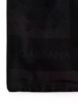 Dolce & Gabbana Logo-jacquard Satin Scarf