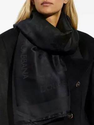 Dolce & Gabbana Logo-jacquard Satin Scarf