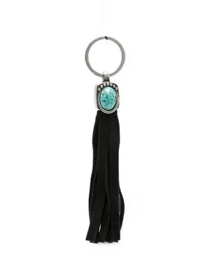 ERALDO Turquoise-embellished Fringed Keyring