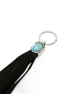 ERALDO Turquoise-embellished Fringed Keyring