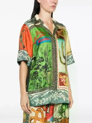 ALEMAIS Ace Graphic-print Short-sleeve Shirt