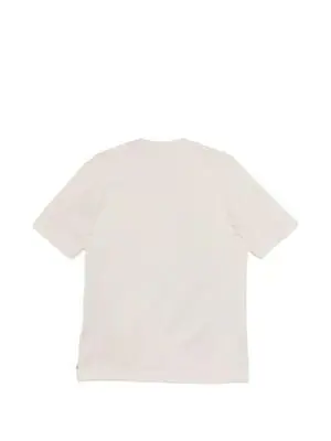 Eleventy Logo-embroidered T-shirt - Neutrals