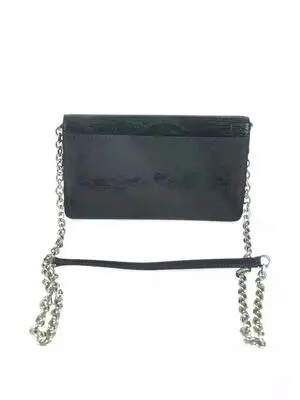 MAISON MARGIELA Four Stitches Crinkled-leather Chain Wallet