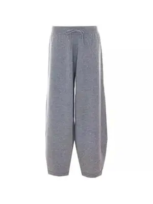 ELEH Drawstring Knitted Track Pants - Grey