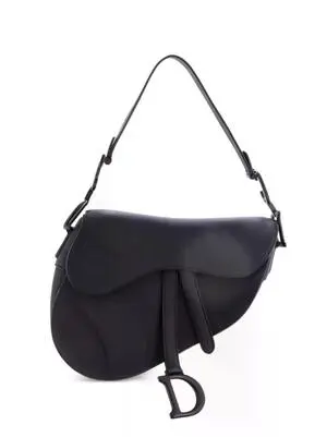 Dior Ultra Matte Saddle Handbag - Black