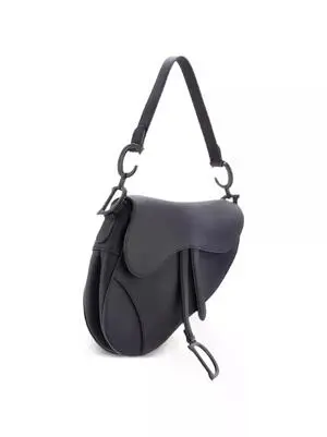 Dior Ultra Matte Saddle Handbag - Black