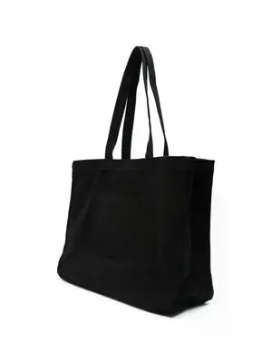 Polo Ralph Lauren Logo Print Canvas Tote Bag