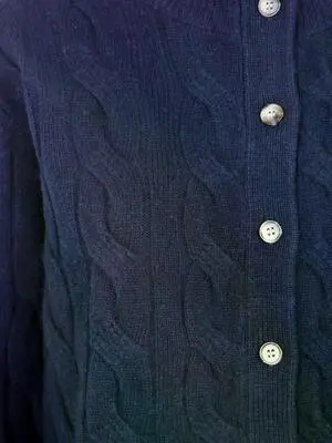 JCSOPHIE Cable-knit Button-up Cardigan