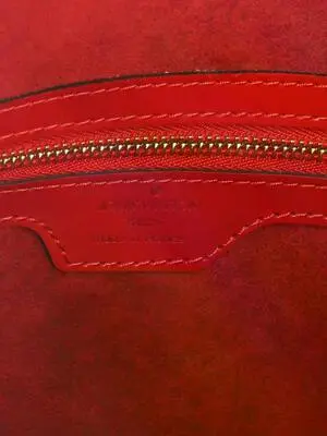 LOUIS VUITTON Lussac Handbag Epi Leather Shoulder Bag - Red