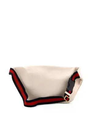 Gucci Logo Printed Leather Belt Bag - Neutrals