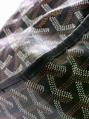 Goyard Saint Leger Briefcase Coated Canvas Backpack - Black