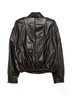 Emporio Armani Panelled Leather Jacket