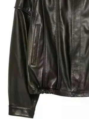 Emporio Armani Panelled Leather Jacket