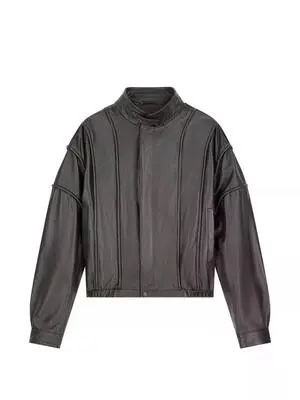 Emporio Armani Panelled Leather Jacket